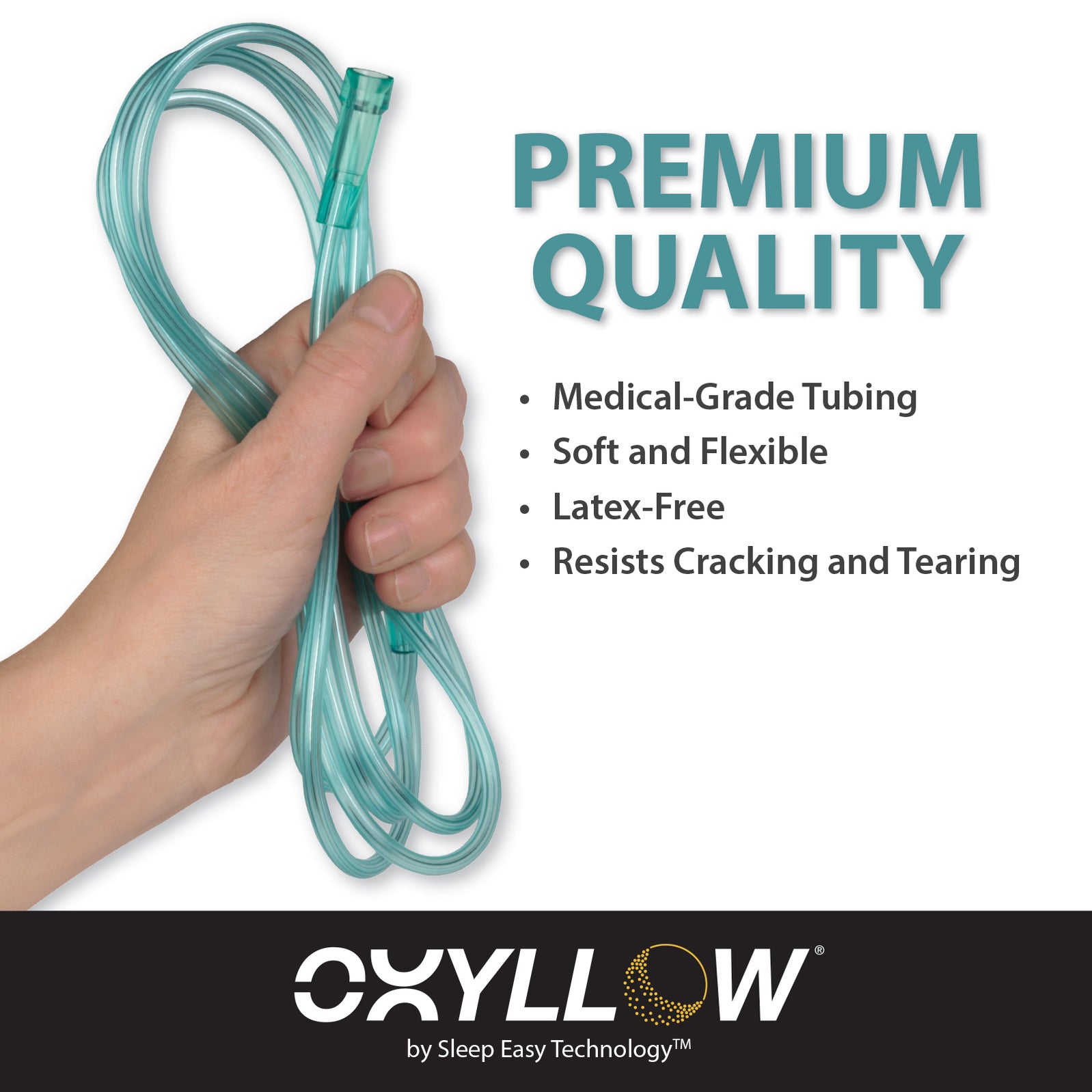 Oxyllow Oxygen Tubing: 3 Sets | 7 Foot Crush-Resistant Oxygen Tubing S ...