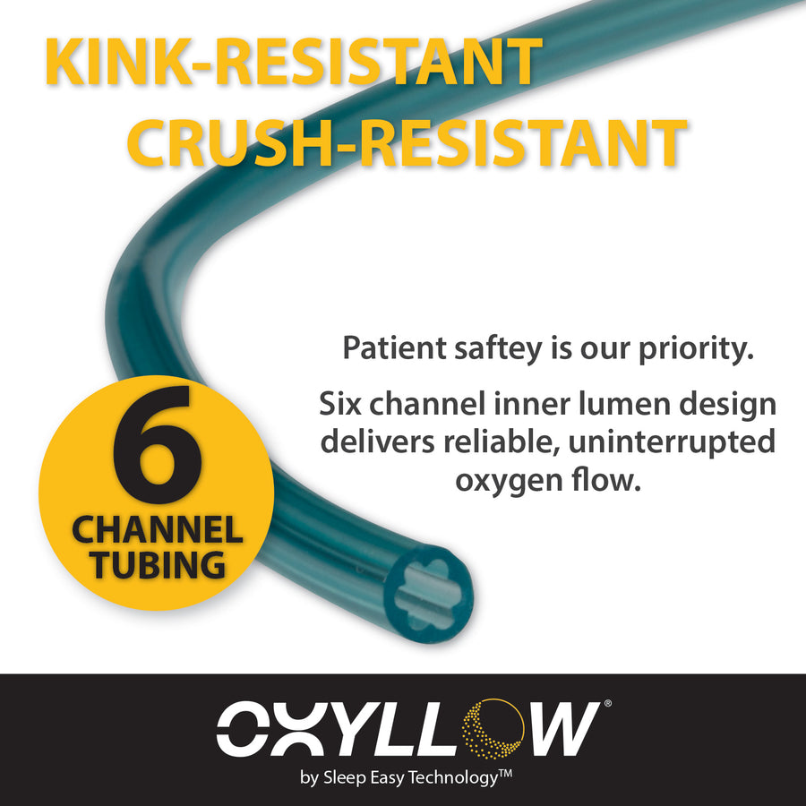 Oxyllow Oxygen Tubing: 3 Sets | 7 Foot Crush-Resistant Oxygen Tubing S ...